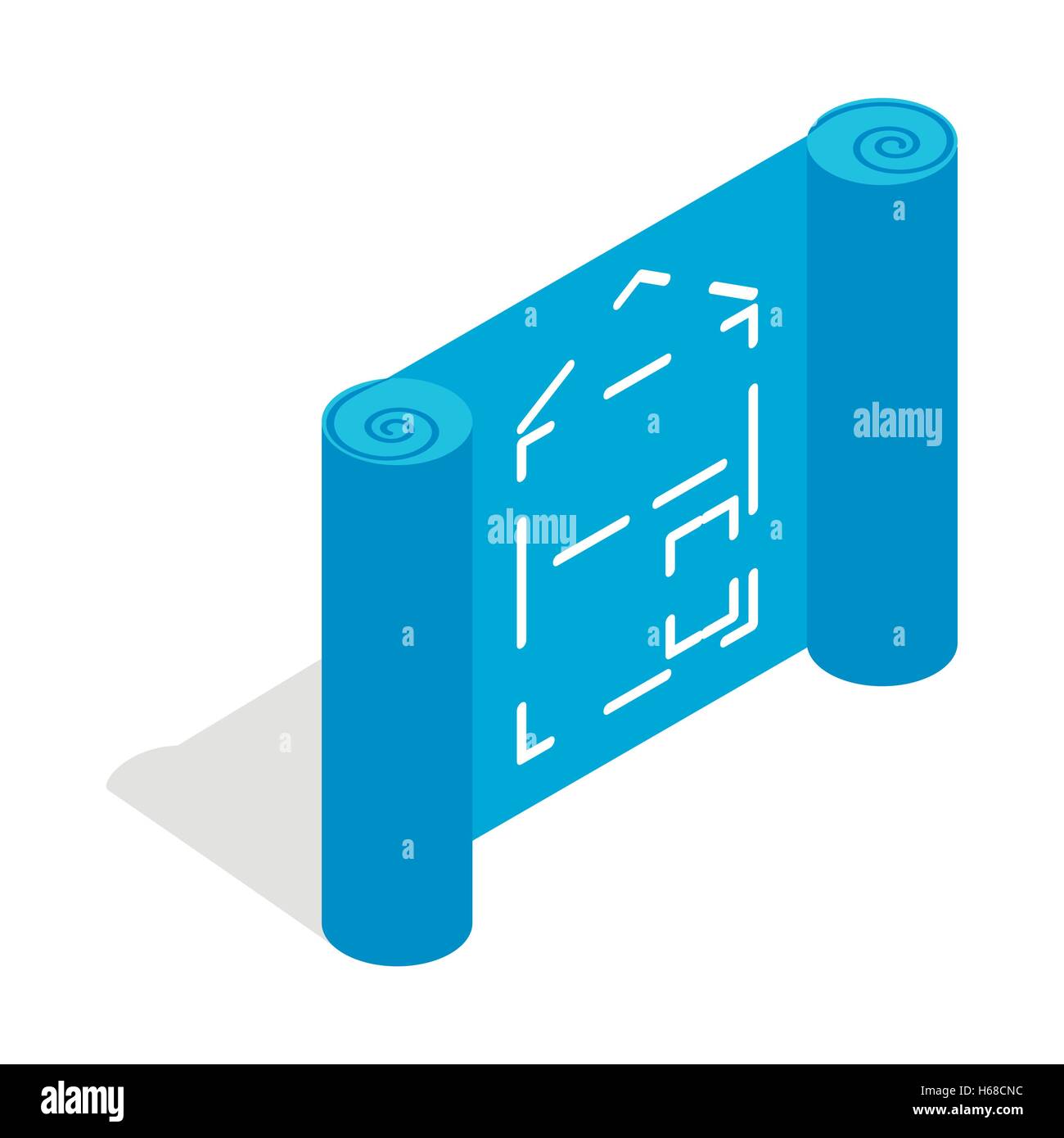 Architectural project icon, isometric 3d style Stock Vector Image & Art ...