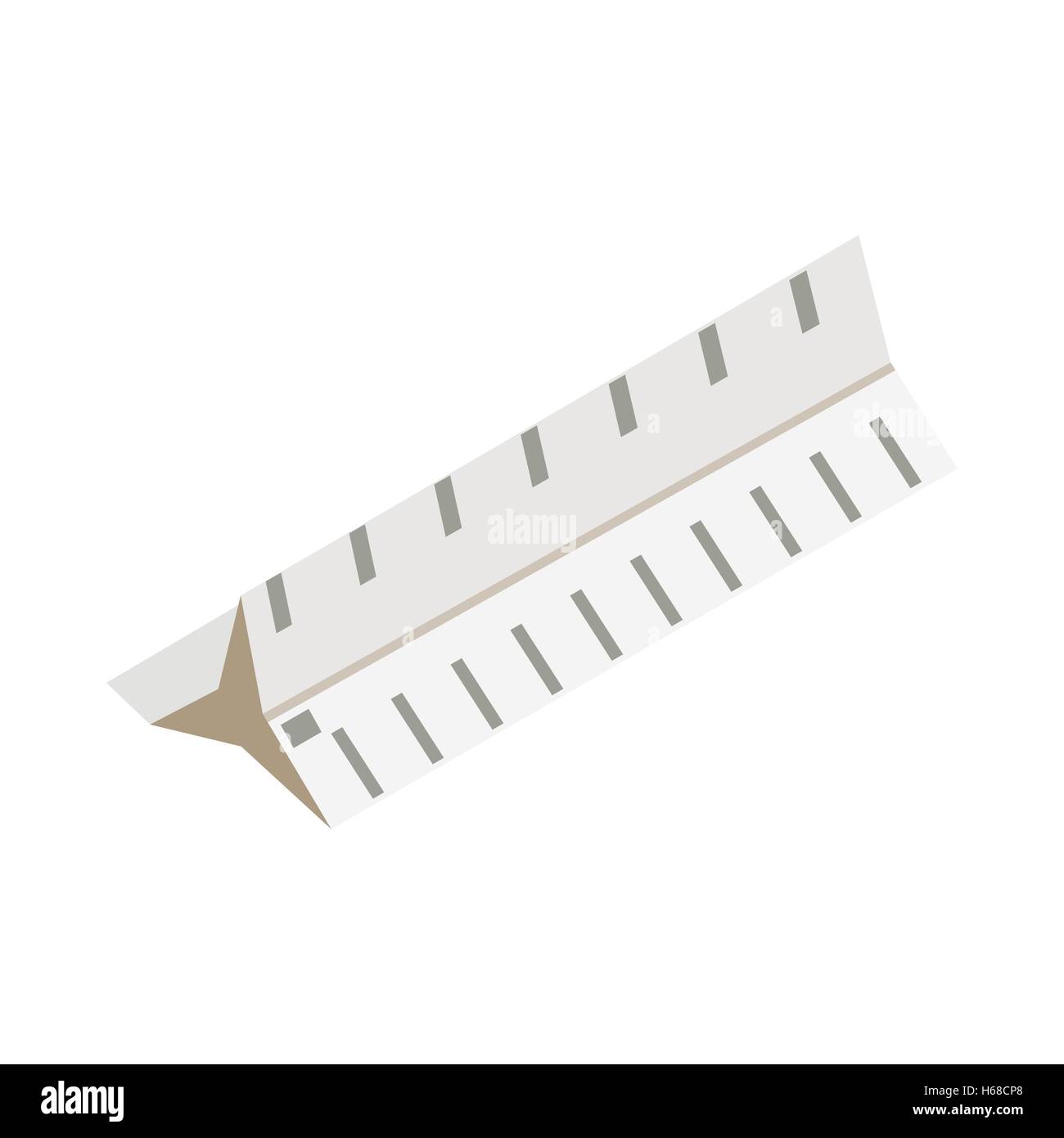 Drawing ruler icon, isometric 3d style Stock Vector Image & Art - Alamy