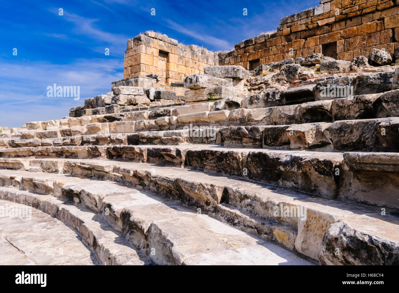 Pamukkale roman theatre ruins hi-res stock photography and images - Alamy