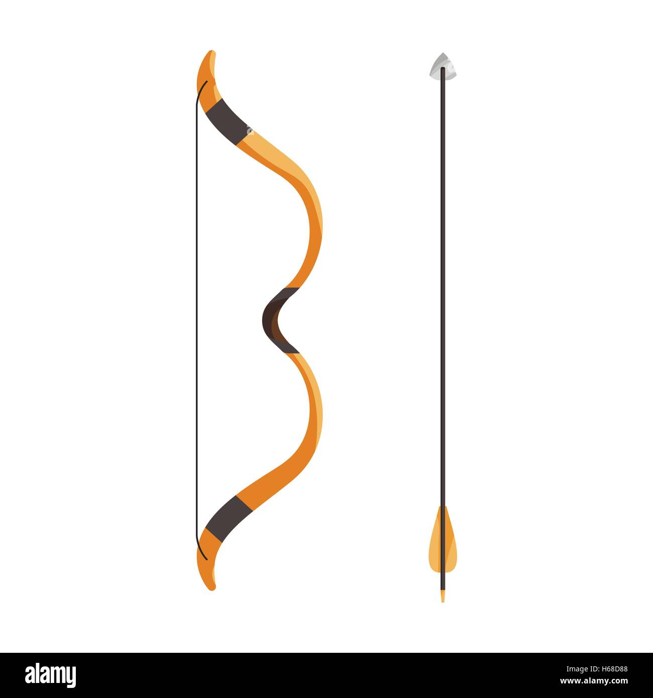 Bow and arrow icon, cartoon style Stock Vector Image & Art - Alamy