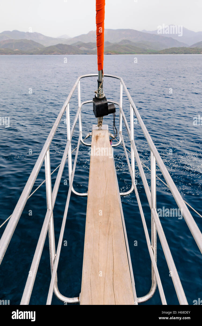 Steel cage around the prow board of a sailing ship Stock Photo - Alamy