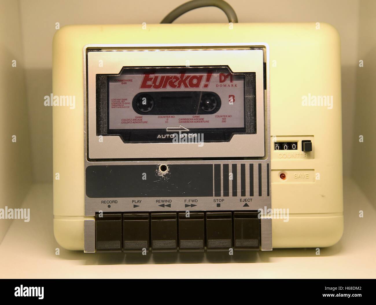 Commodore 64 with tapes with games - Eureka at Video game console's ...