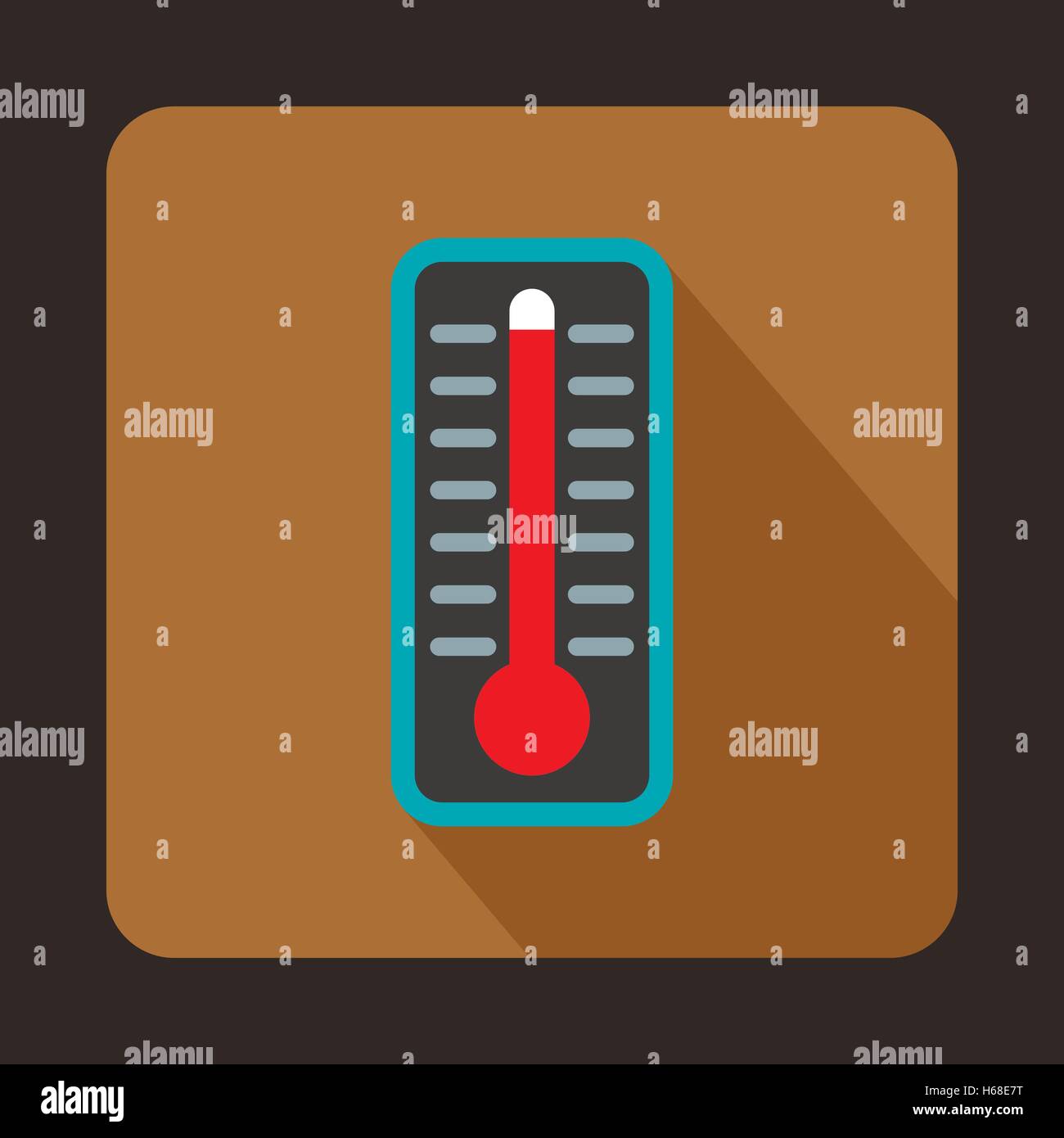 Thermometer indicates high temperature icon Stock Vector Image & Art ...