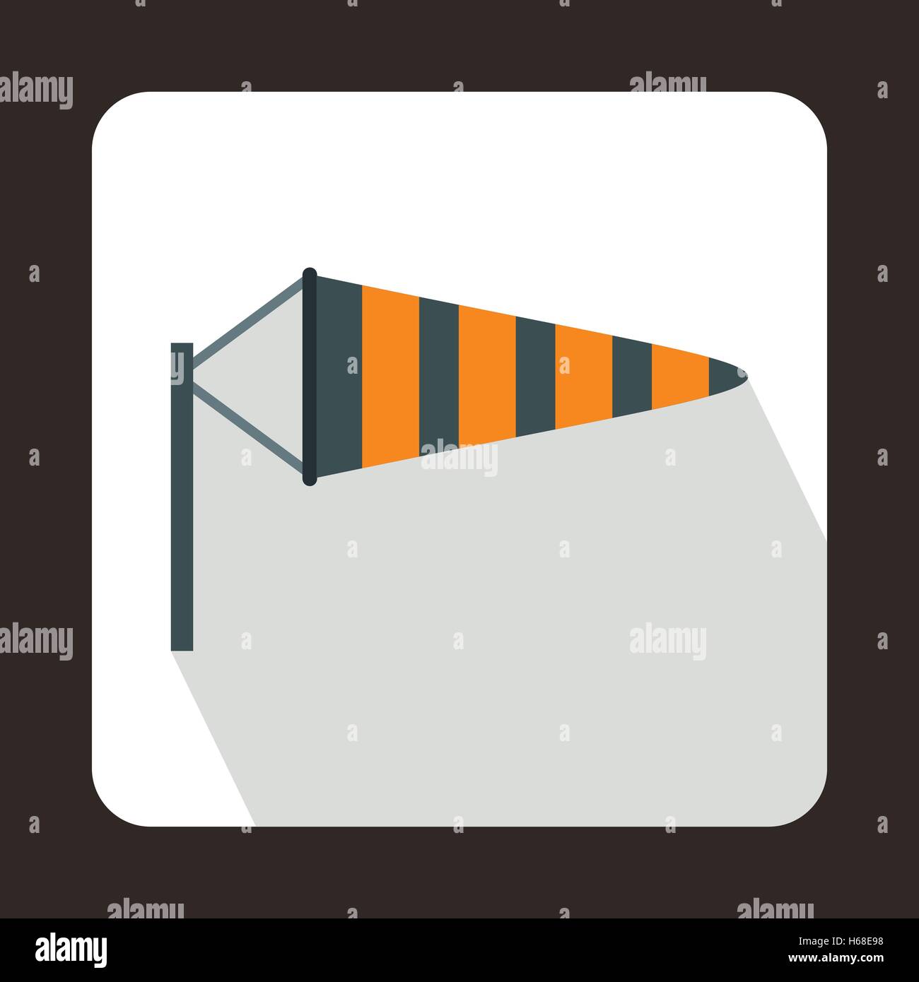 Windsock icon in flat style Stock Vector Image & Art - Alamy