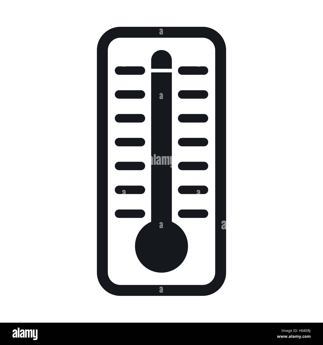 Thermometer indicates high temperature icon Stock Vector Image & Art ...