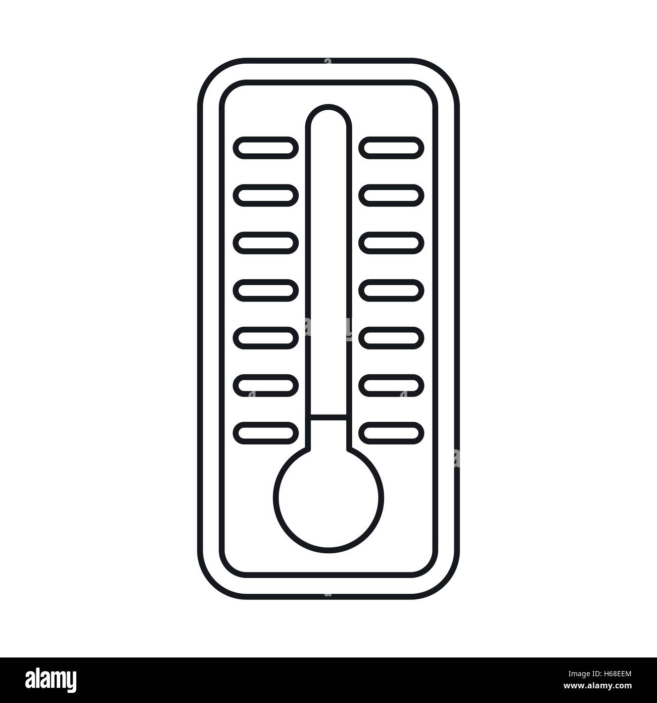 Cold thermometer icon, outline style Stock Vector Image & Art - Alamy
