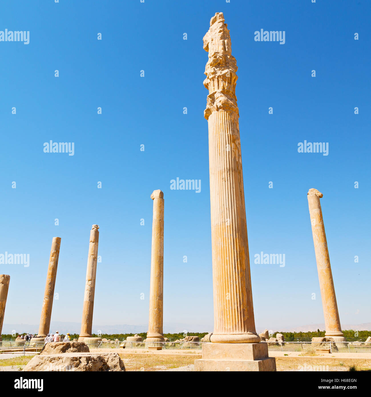 blur in iran persepolis the old ruins historical destination monuments ...
