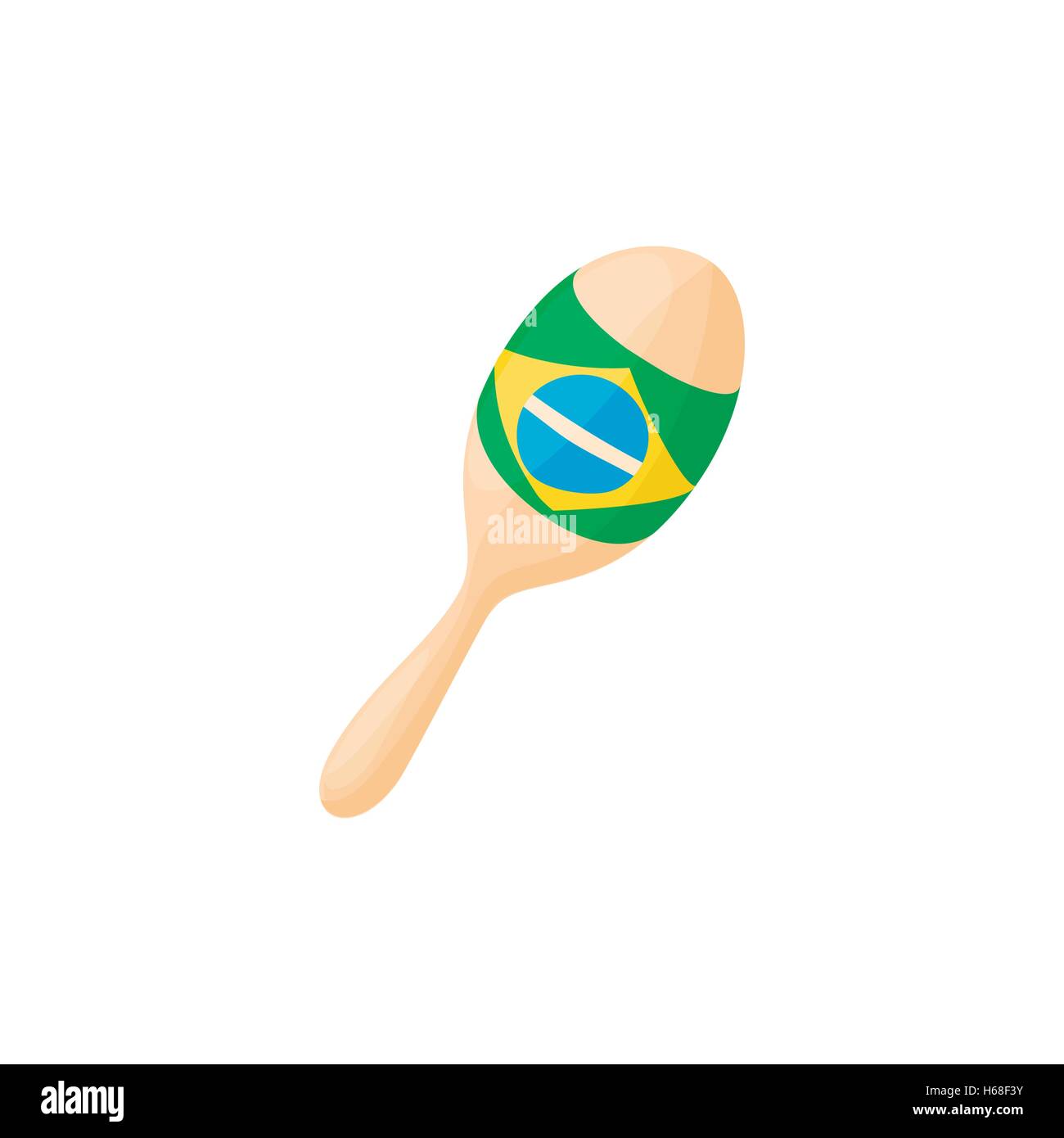 Brazilian maracas icon, cartoon style Stock Vector Image & Art - Alamy