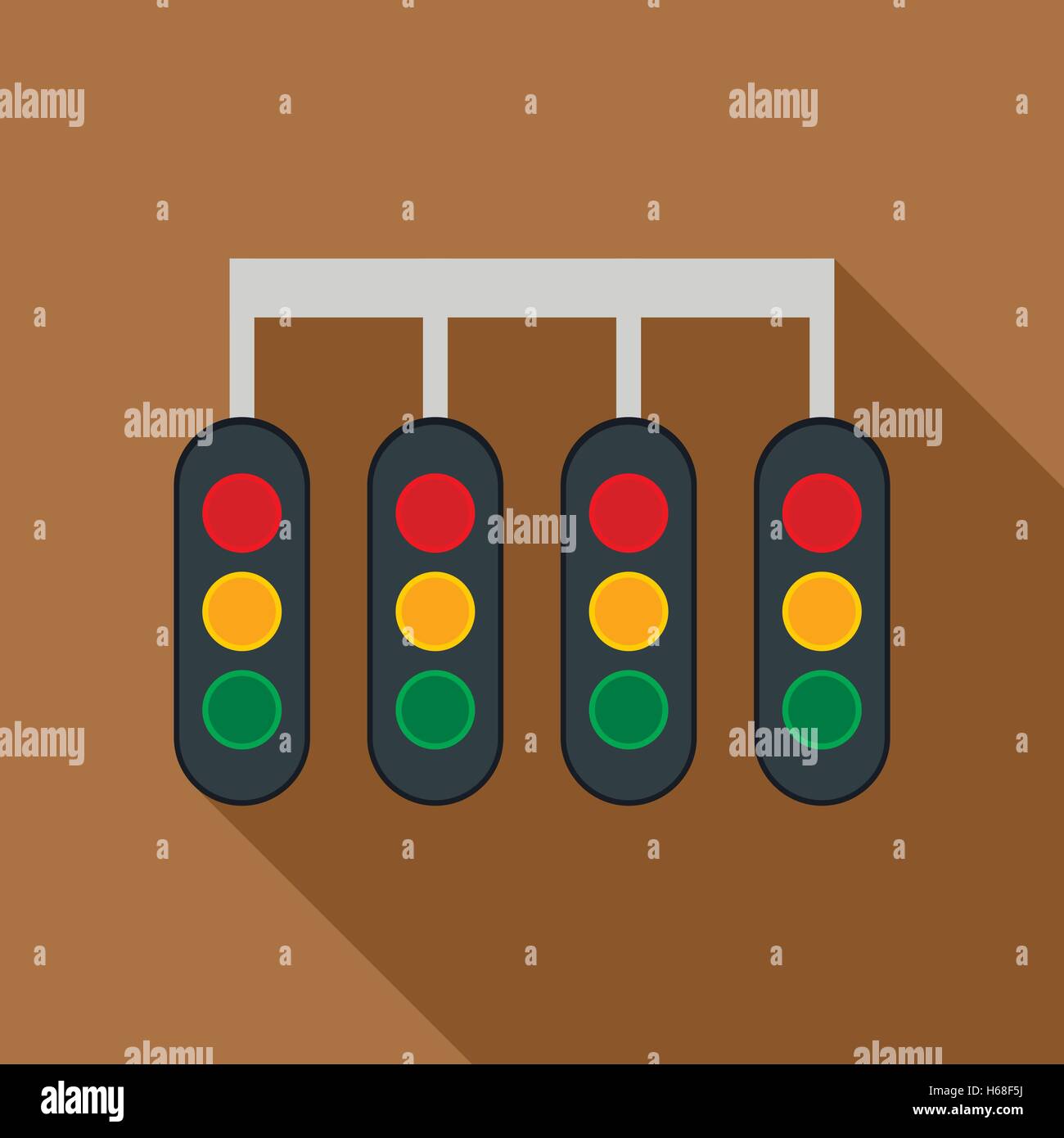 Traffic signal in green red Stock Vector Images - Alamy