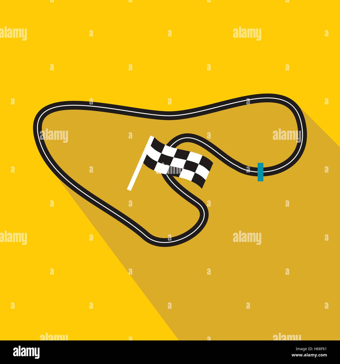 Speedway icon in flat style Stock Vector Image & Art - Alamy