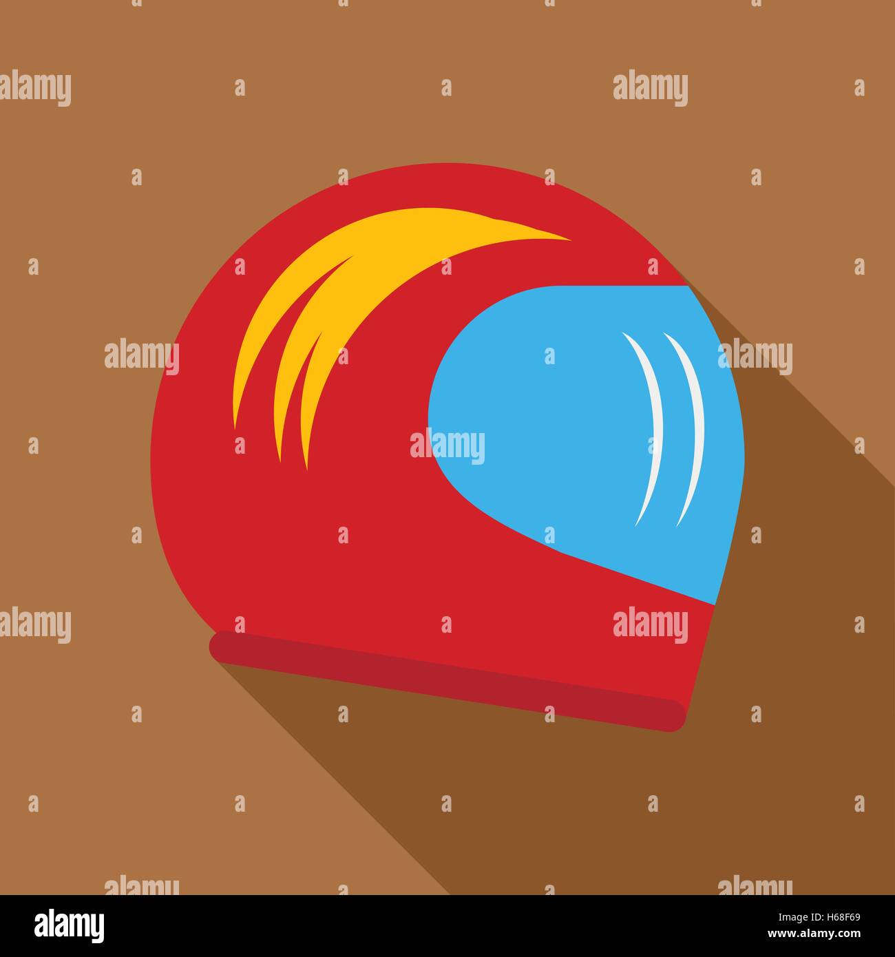 Racing helmet icon in flat style Stock Vector Image & Art - Alamy