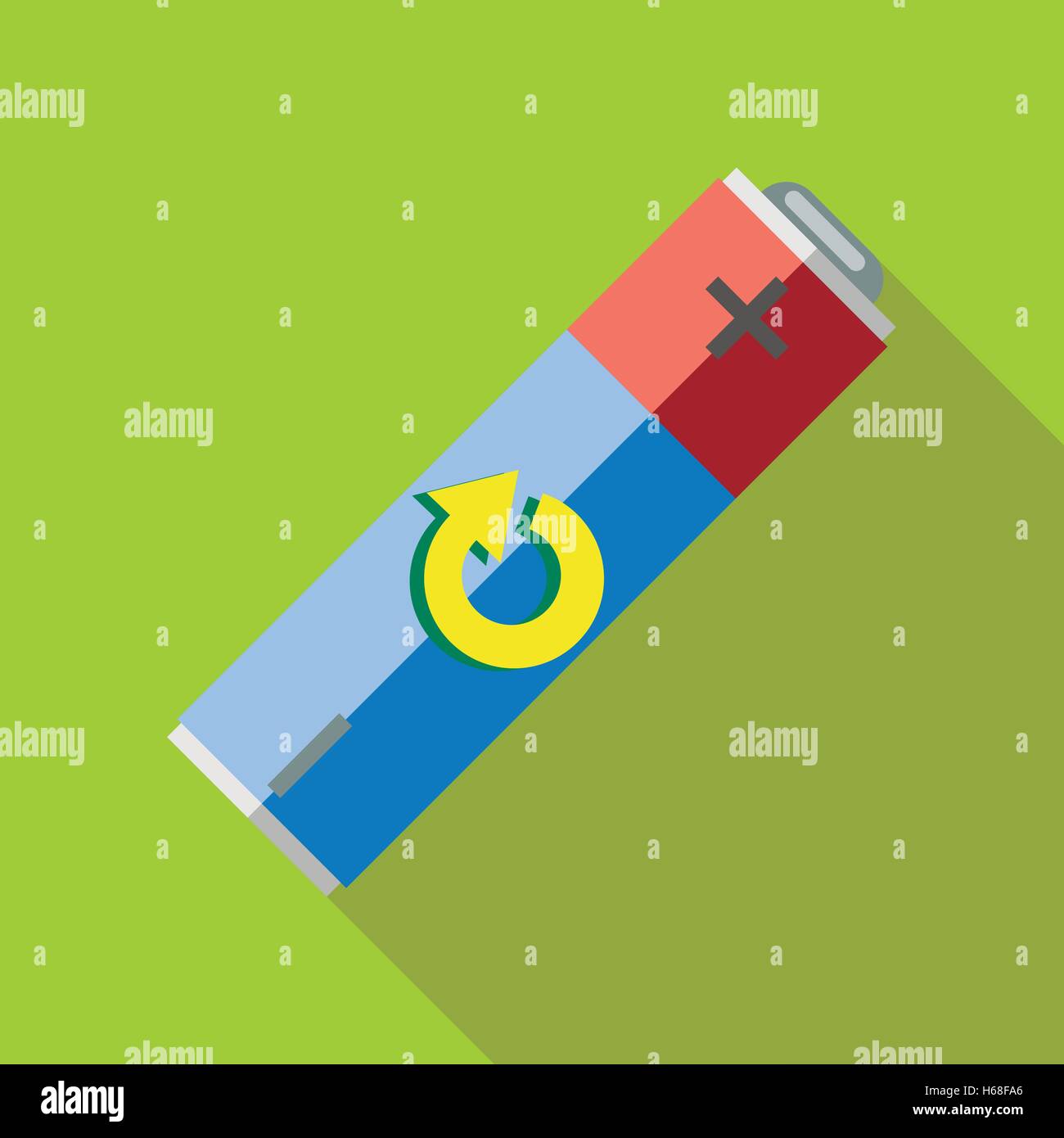 Rechargeable battery icon in flat style Stock Vector Image & Art - Alamy