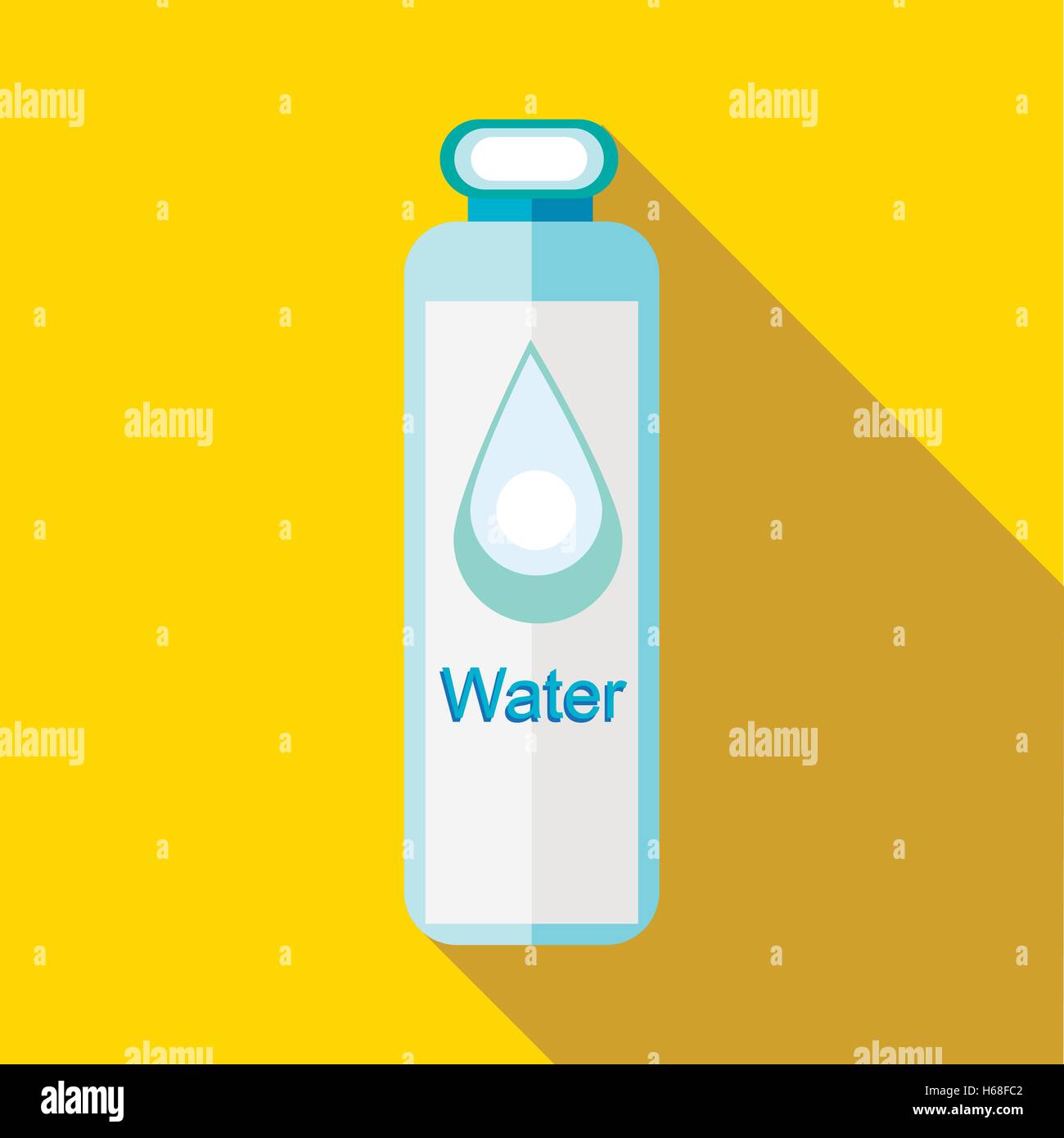 Bottle of water icon in flat style Stock Vector Image & Art - Alamy
