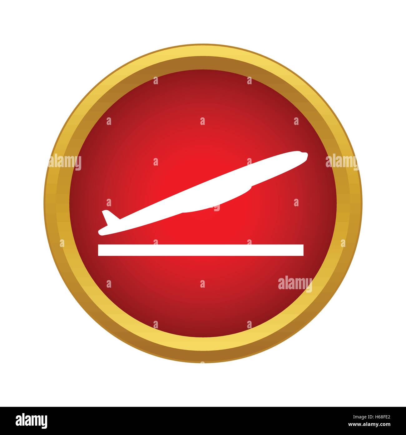 Plane takes off icon, simple style Stock Vector Image & Art - Alamy