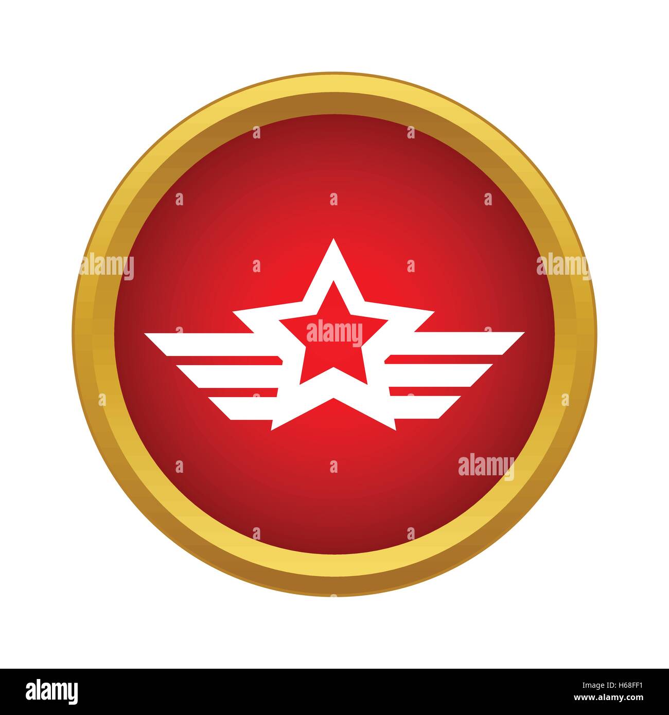 Army emblem icon in simple style Stock Vector Image & Art - Alamy