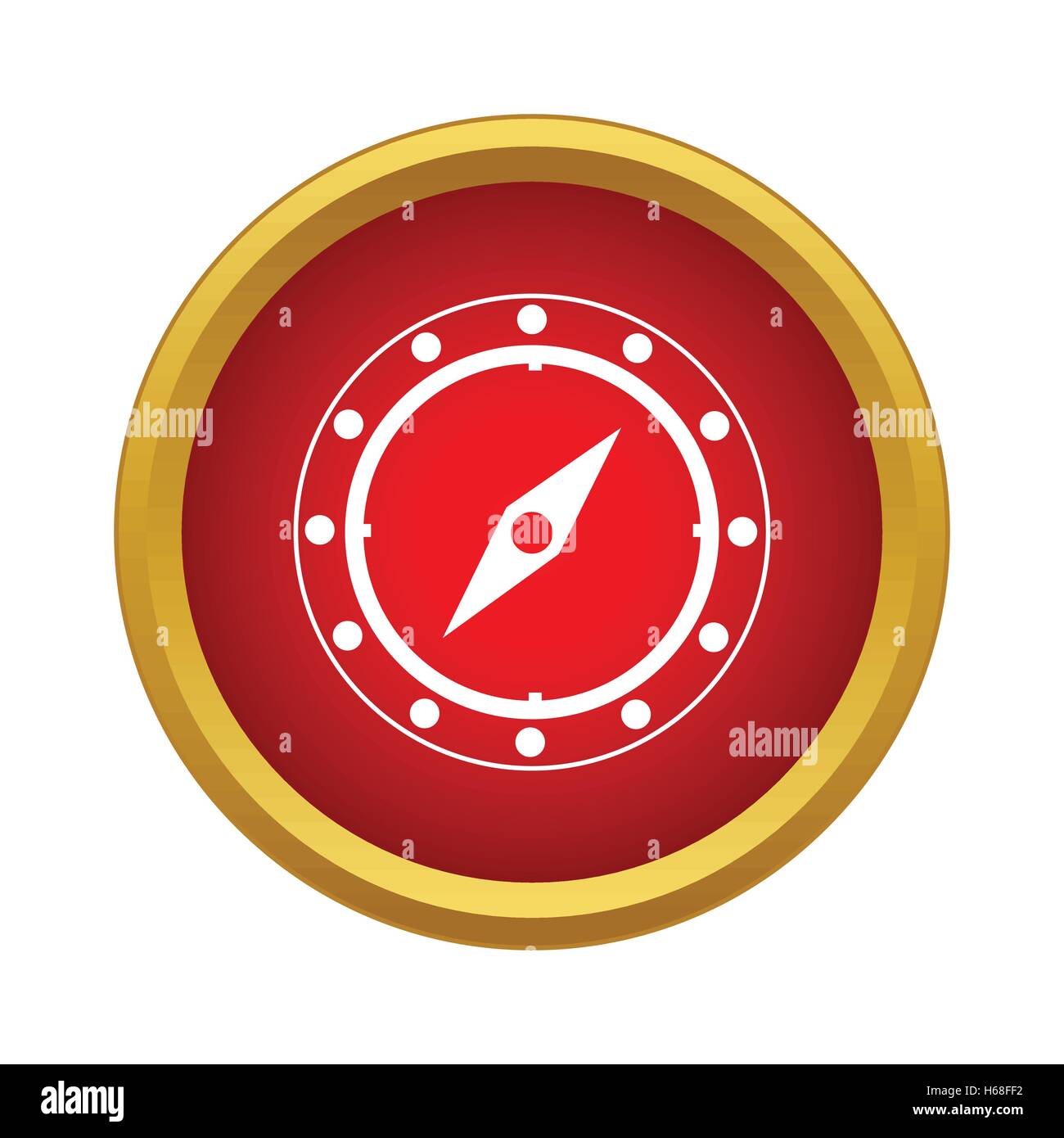 Compass icon in simple style Stock Vector Image & Art - Alamy