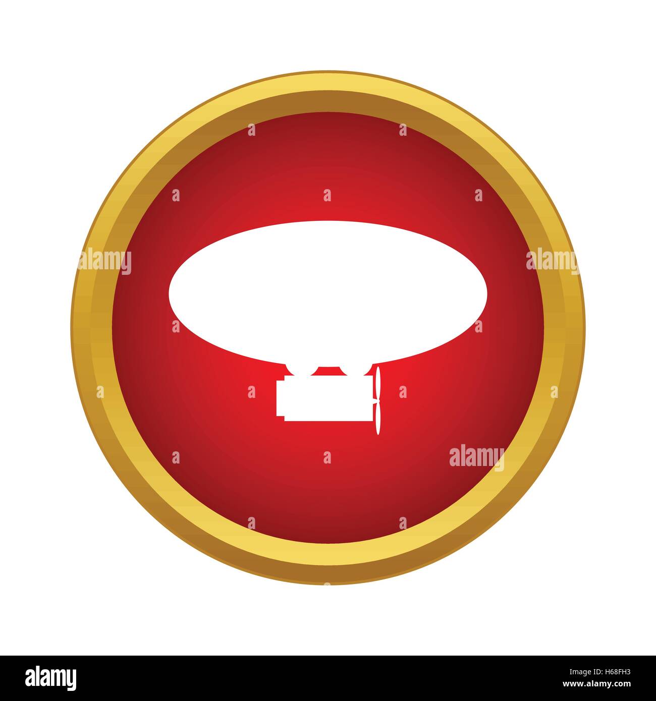 Airship icon in simple style Stock Vector Image & Art - Alamy