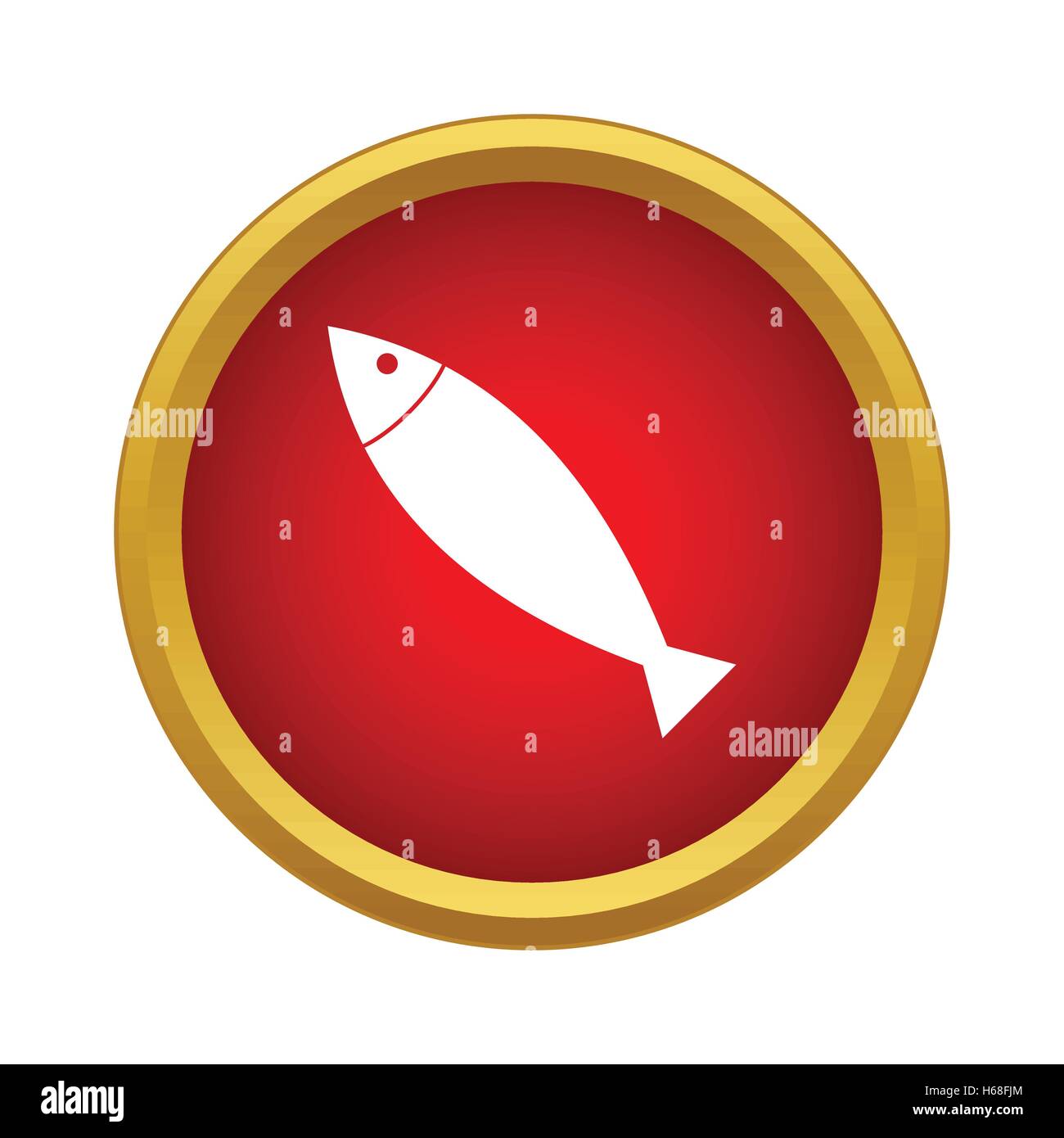 Fish icon in simple style Stock Vector Image & Art - Alamy