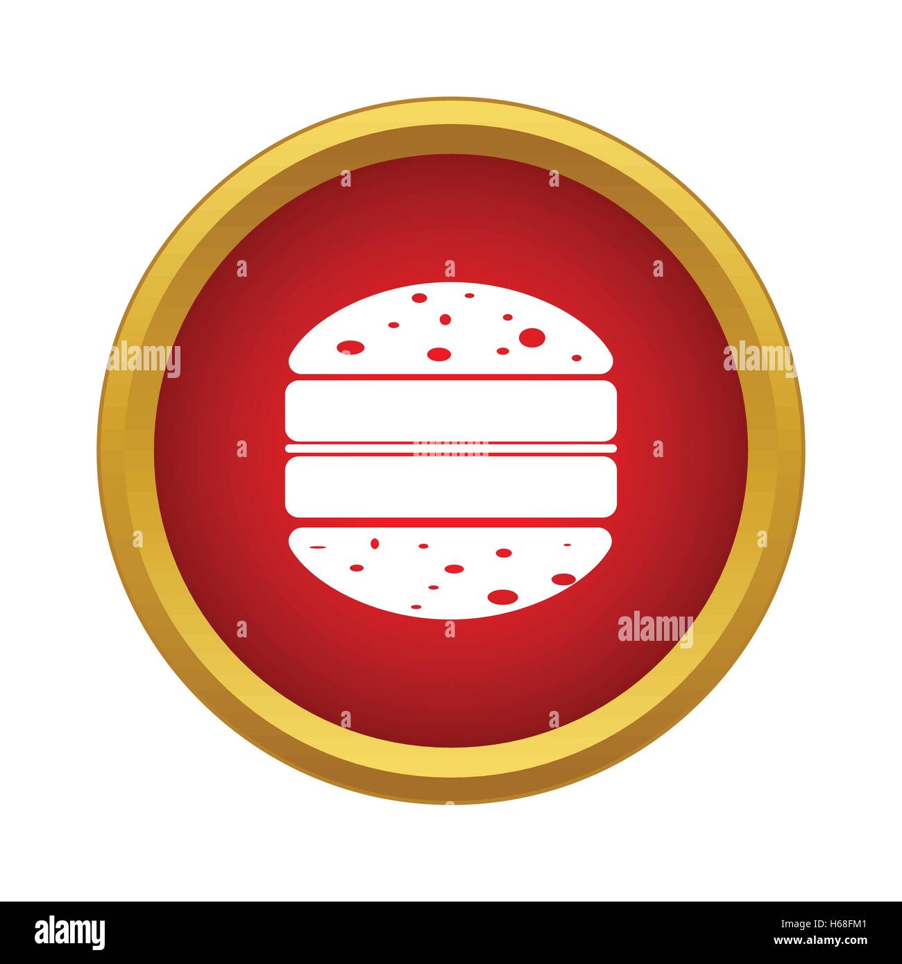 Round burger bun Stock Vector Images - Alamy
