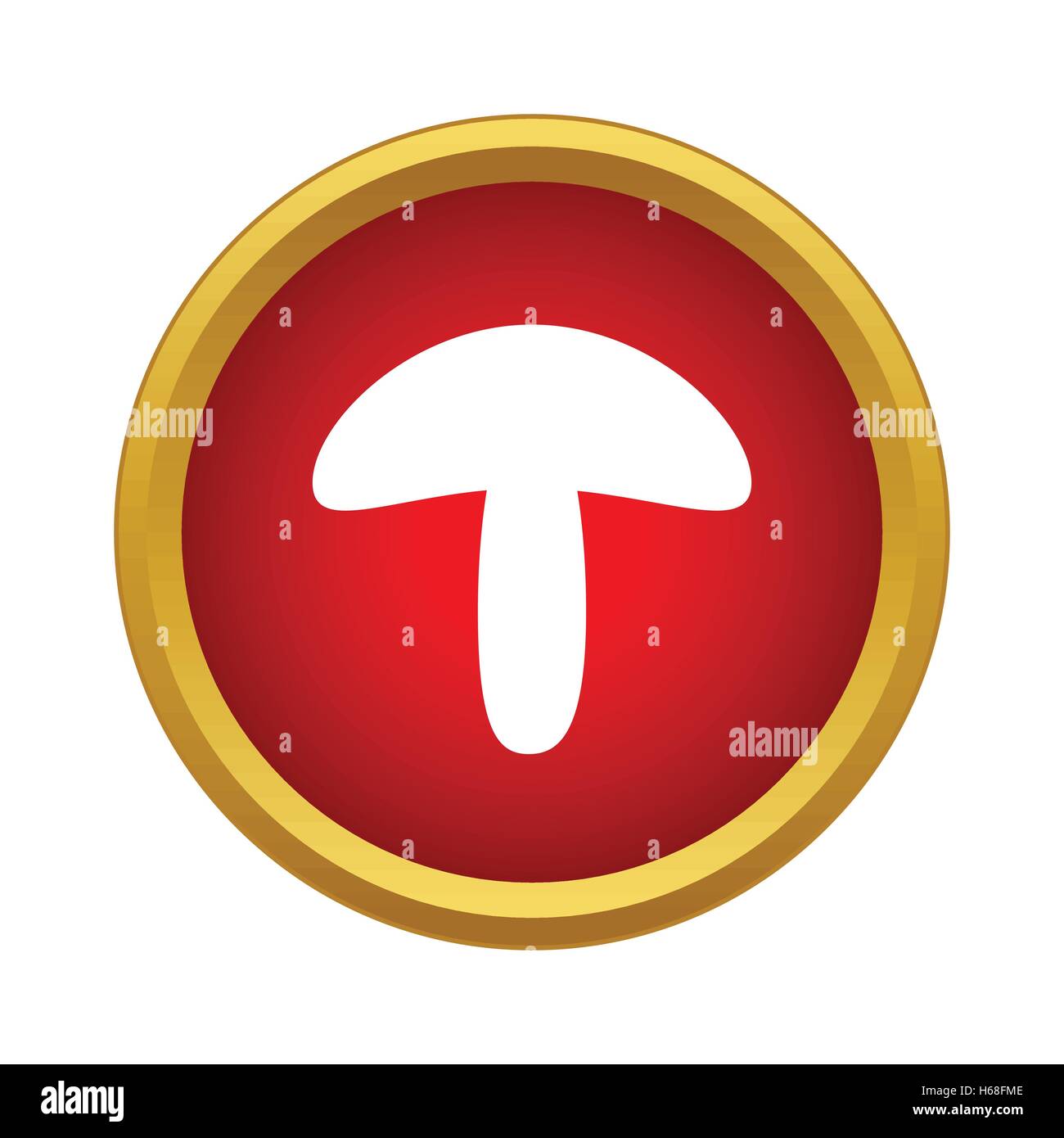 Mushroom icon in simple style Stock Vector Image & Art - Alamy