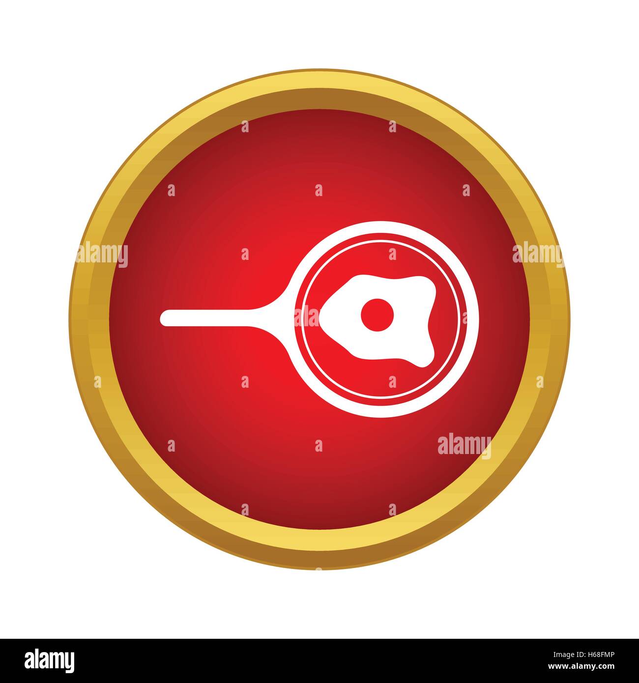 Hot frying egg in Stock Vector Images - Alamy