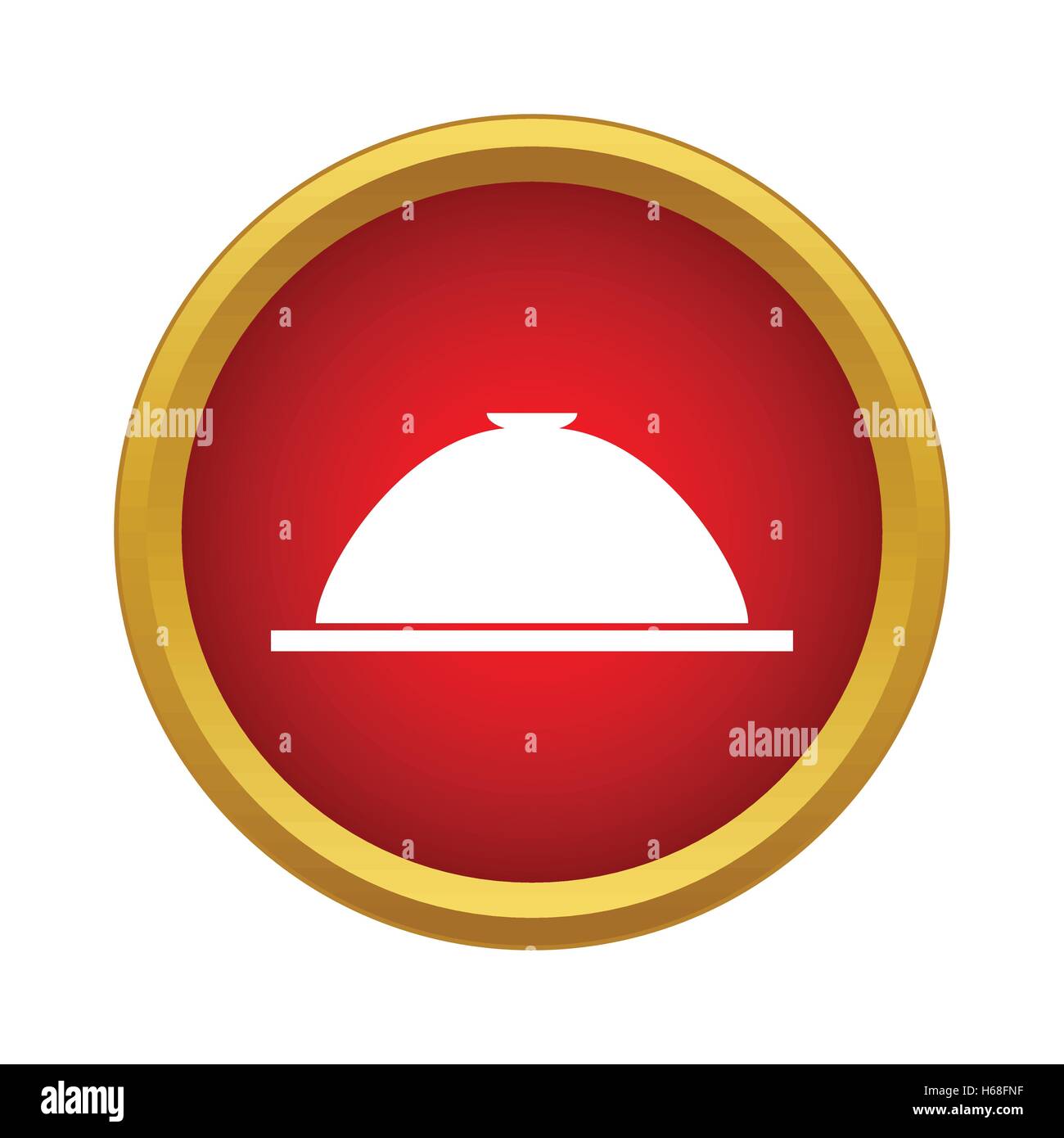 Cloche icon in simple style Stock Vector Image & Art - Alamy