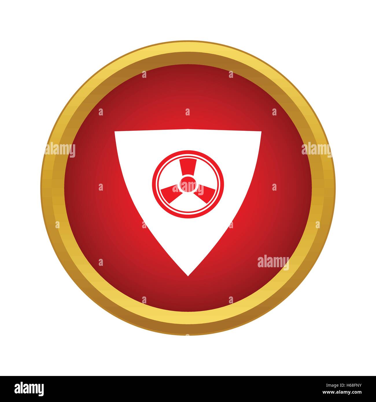 Radiation shield icon in simple style Stock Vector Image & Art - Alamy
