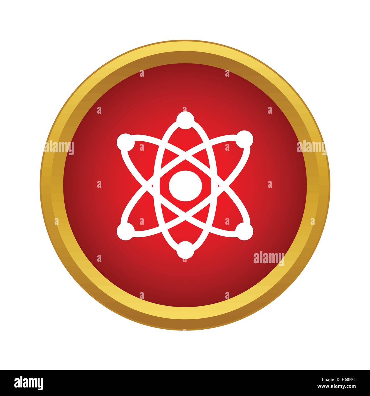Atom with electrons icon, simple style Stock Vector Image & Art - Alamy