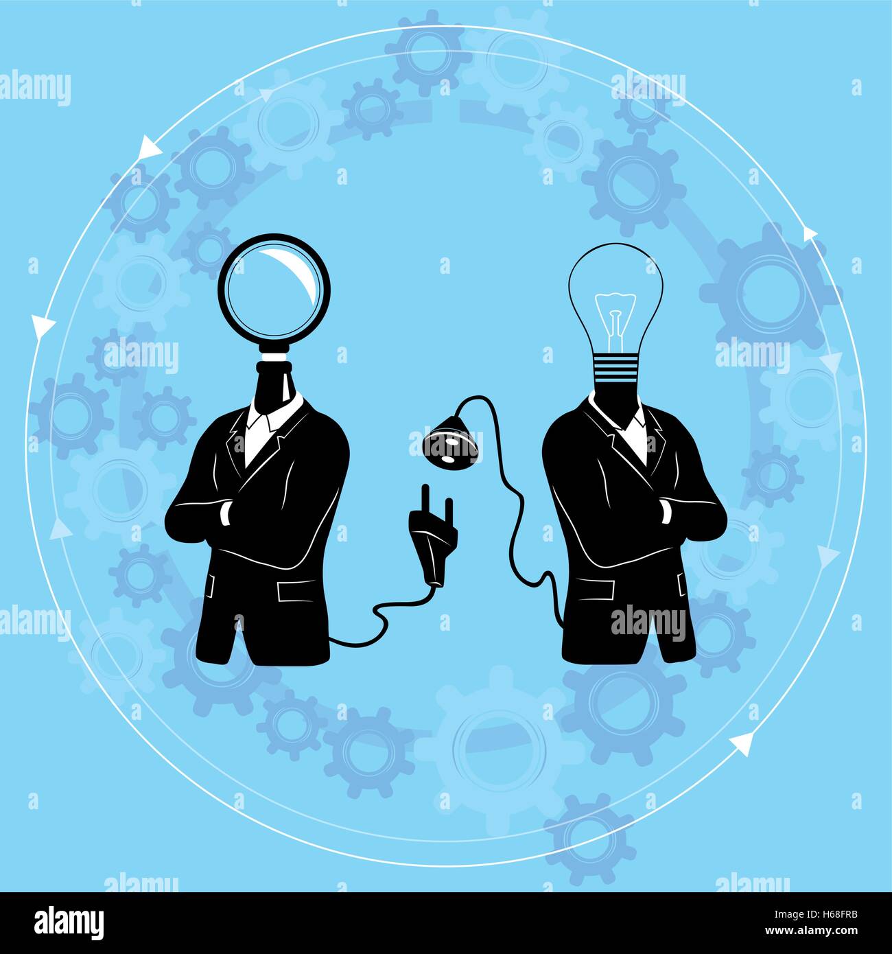 Searching for ideas vector concept illustration of path hi-res stock ...