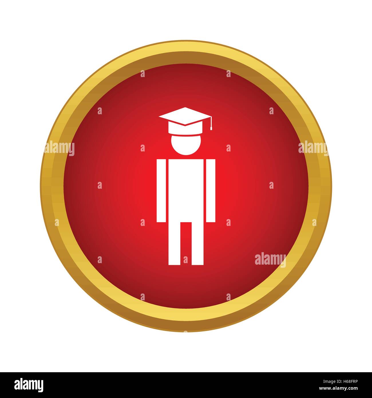Male university student icon, simple style Stock Vector Image & Art - Alamy