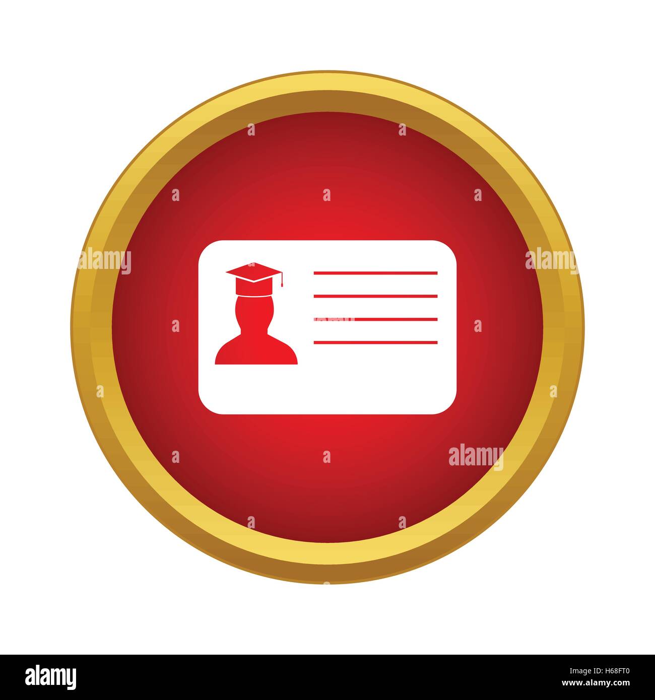 Student ID icon, simple style Stock Vector Image & Art - Alamy