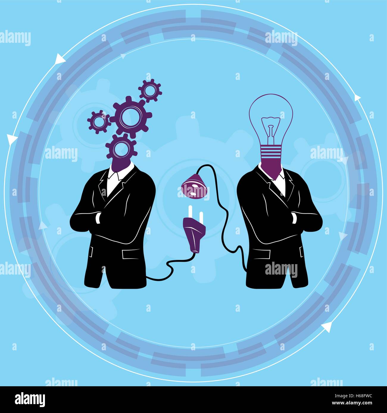 Searching and finding idea / solution in teamwork / network Stock ... Searching and finding idea / solution in teamwork / network Stock ...