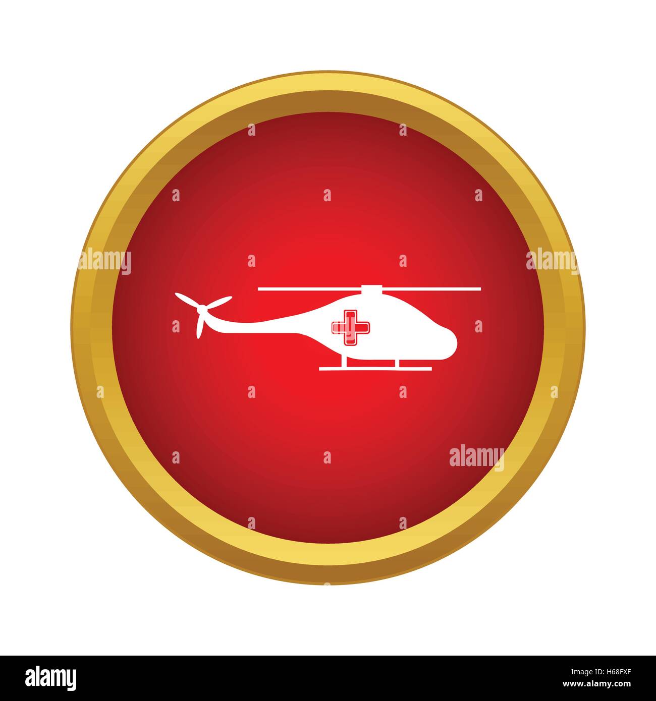 Red medical helicopter Stock Vector Images - Alamy