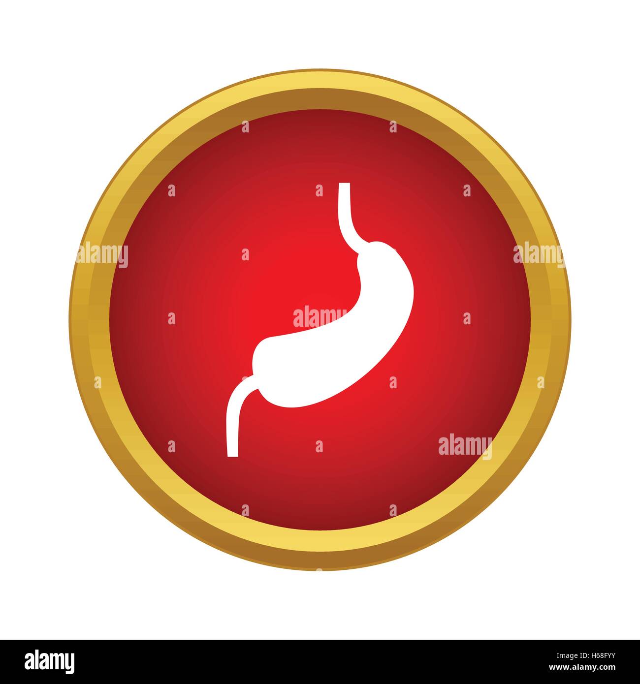 Human stomach icon, simple style Stock Vector Image & Art - Alamy