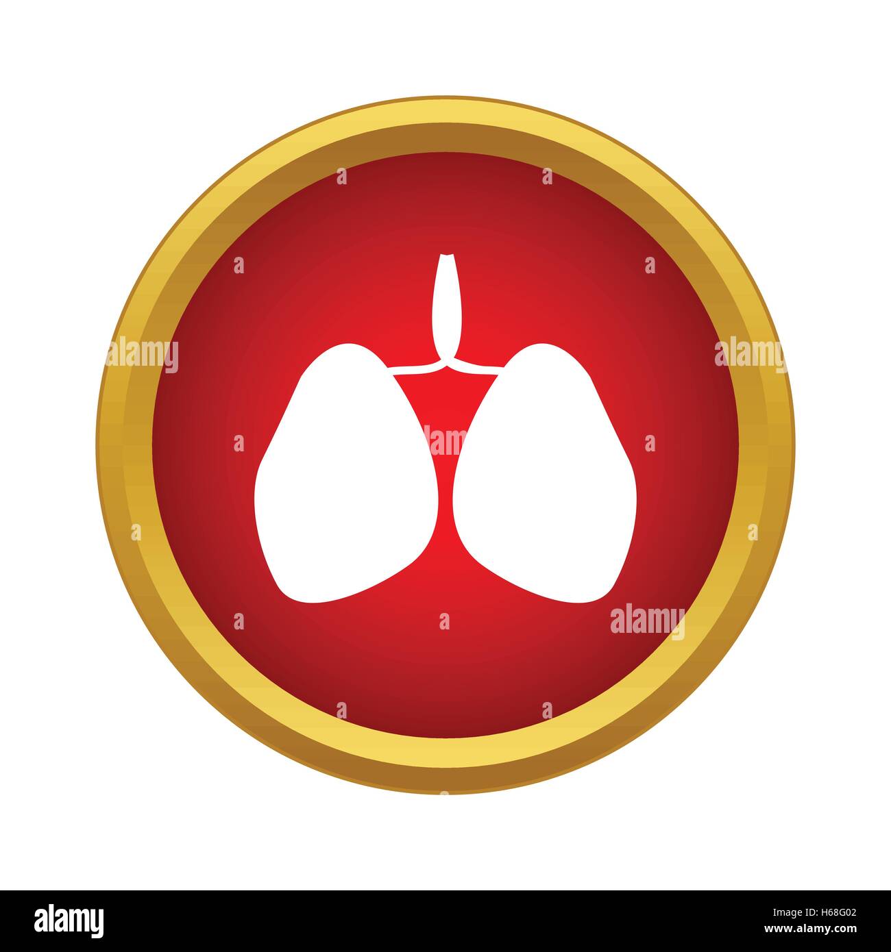 Human lungs icon, simple style Stock Vector Image & Art - Alamy