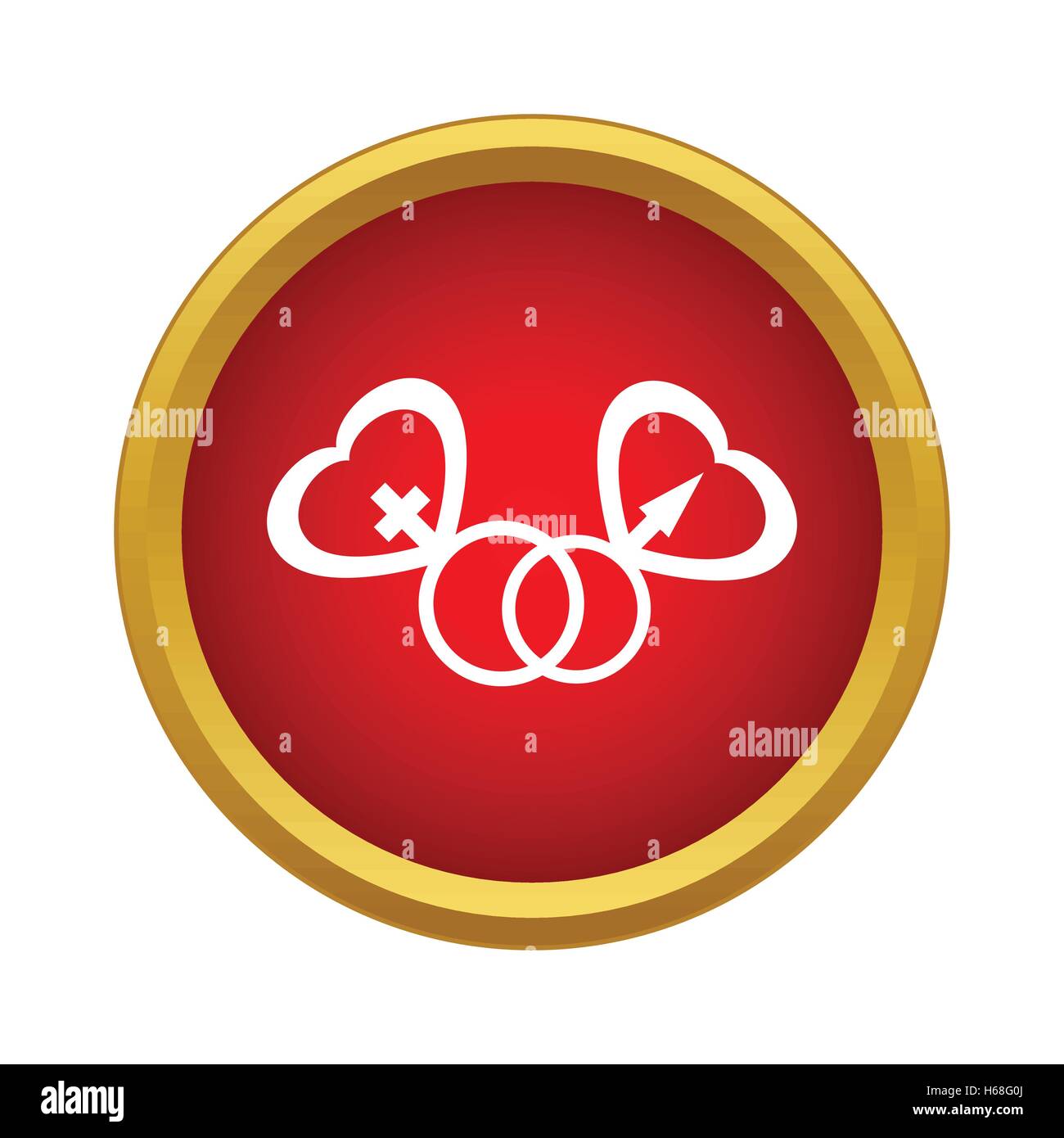 Loving couple icon, simple style Stock Vector Image & Art - Alamy