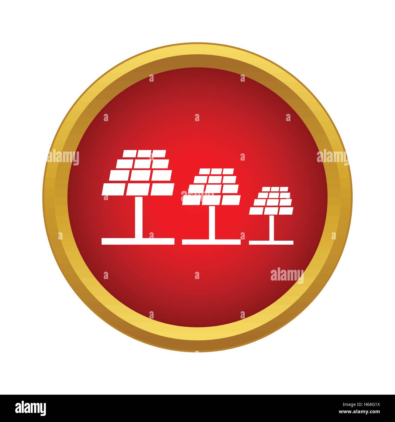 Solar panels icon, simple style Stock Vector Image & Art - Alamy