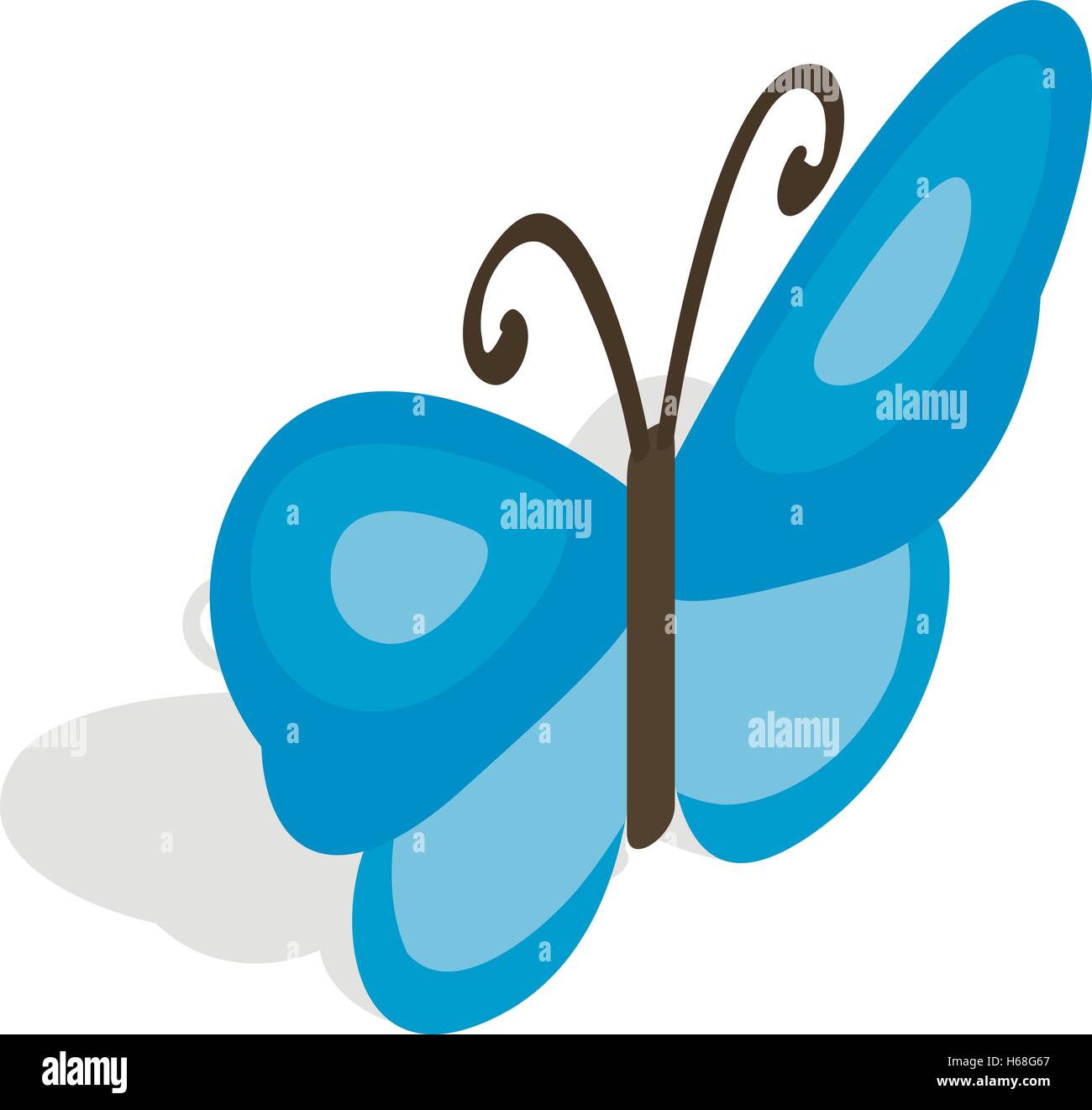 Butterfly icon, isometric 3d style Stock Vector Image & Art - Alamy