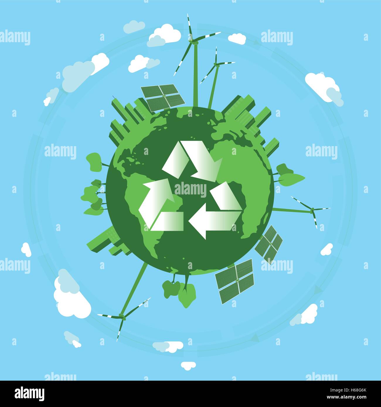 Green energy concept Stock Vector Image & Art - Alamy