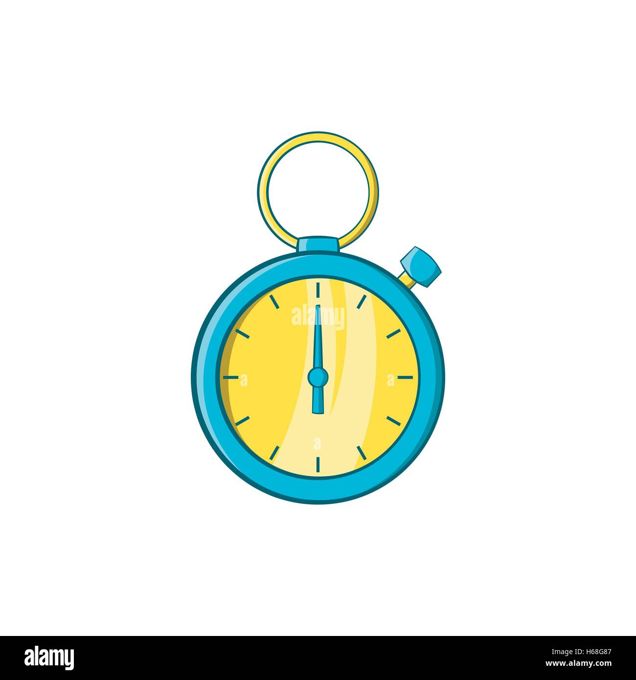 Blue stopwatch icon, cartoon style Stock Vector Image & Art - Alamy
