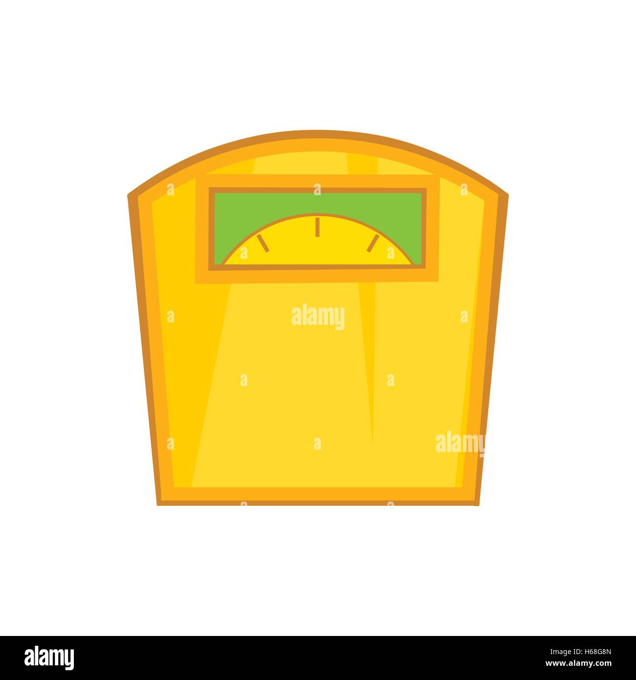 Yellow scales icon, cartoon style Stock Vector Image & Art - Alamy