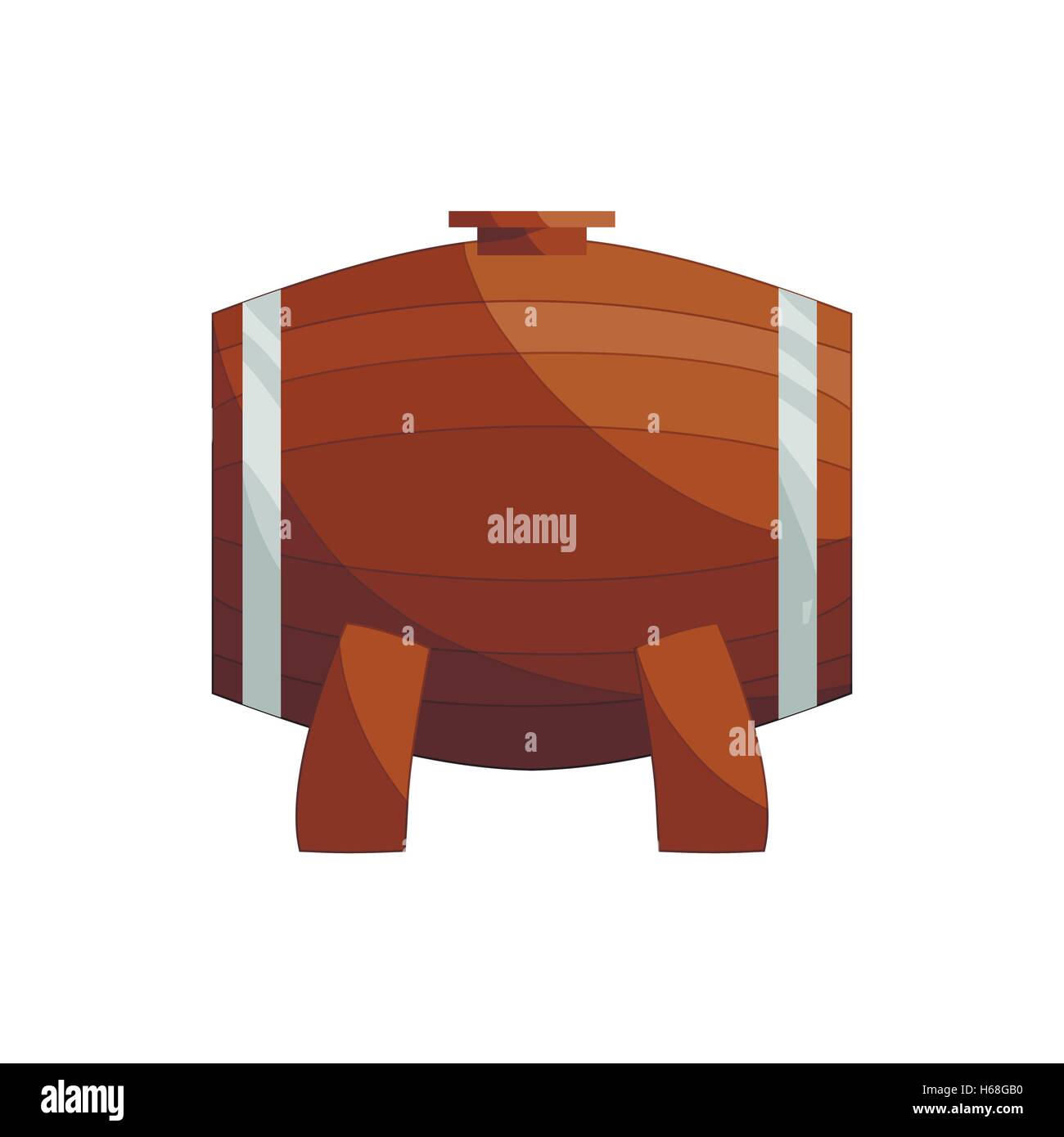 Antique wooden barrel on Stock Vector Images - Alamy