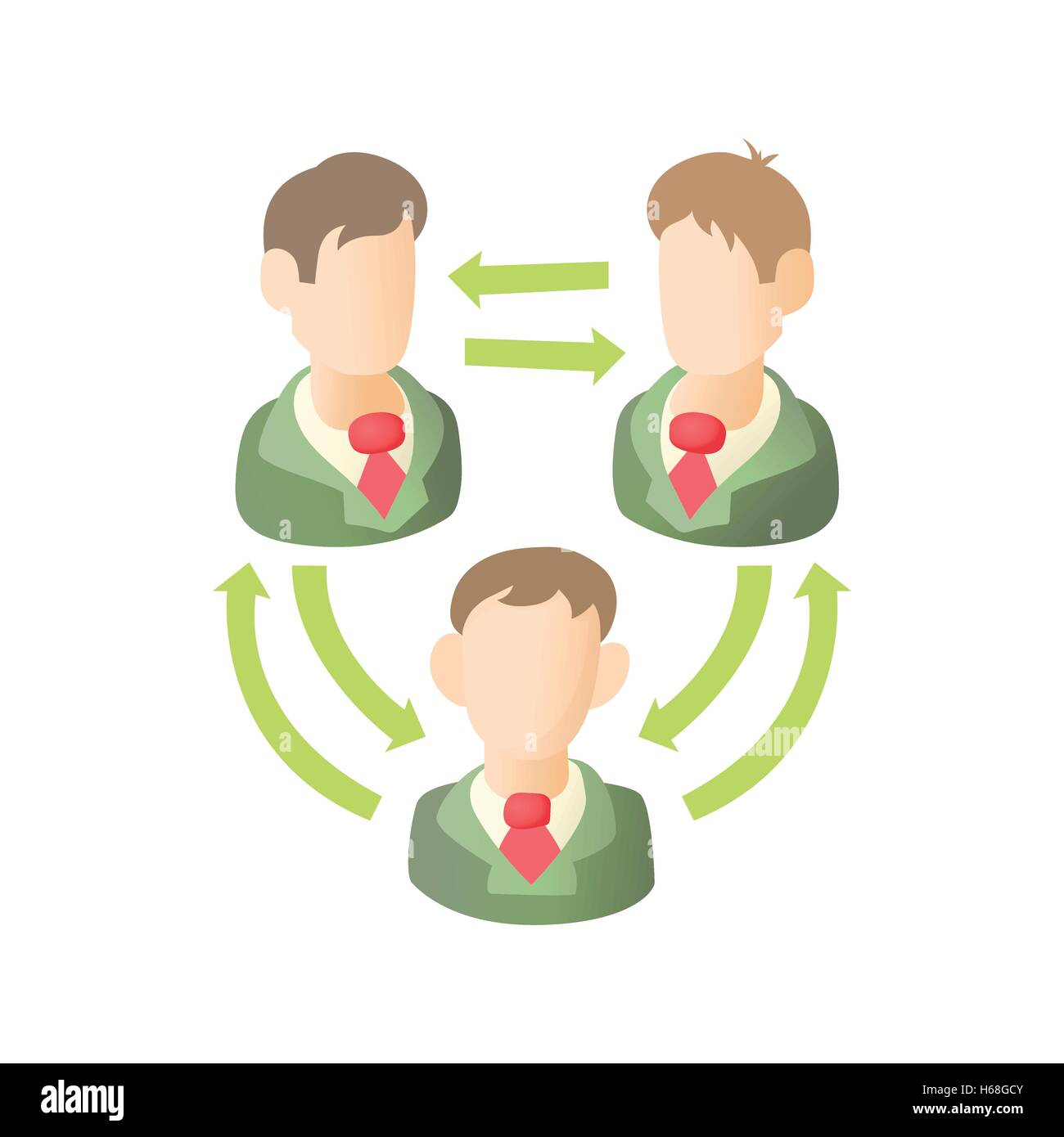 Teamwork icon in cartoon style Stock Vector Image & Art - Alamy