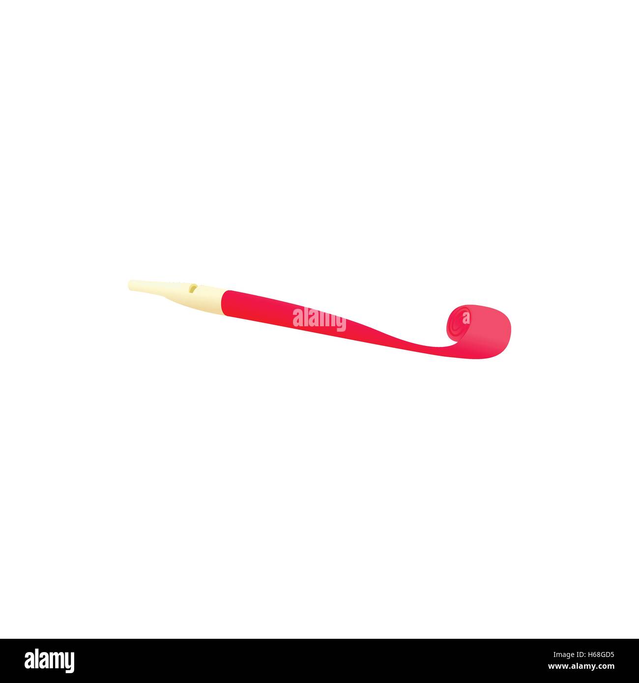 Red party blower icon in cartoon style Stock Vector Image & Art - Alamy