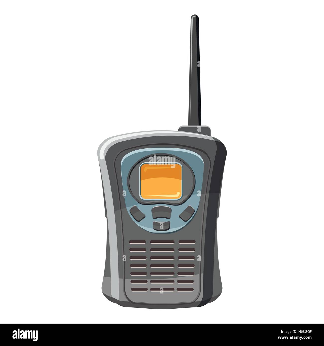 Portable handheld radio icon, cartoon style Stock Vector Image & Art ...