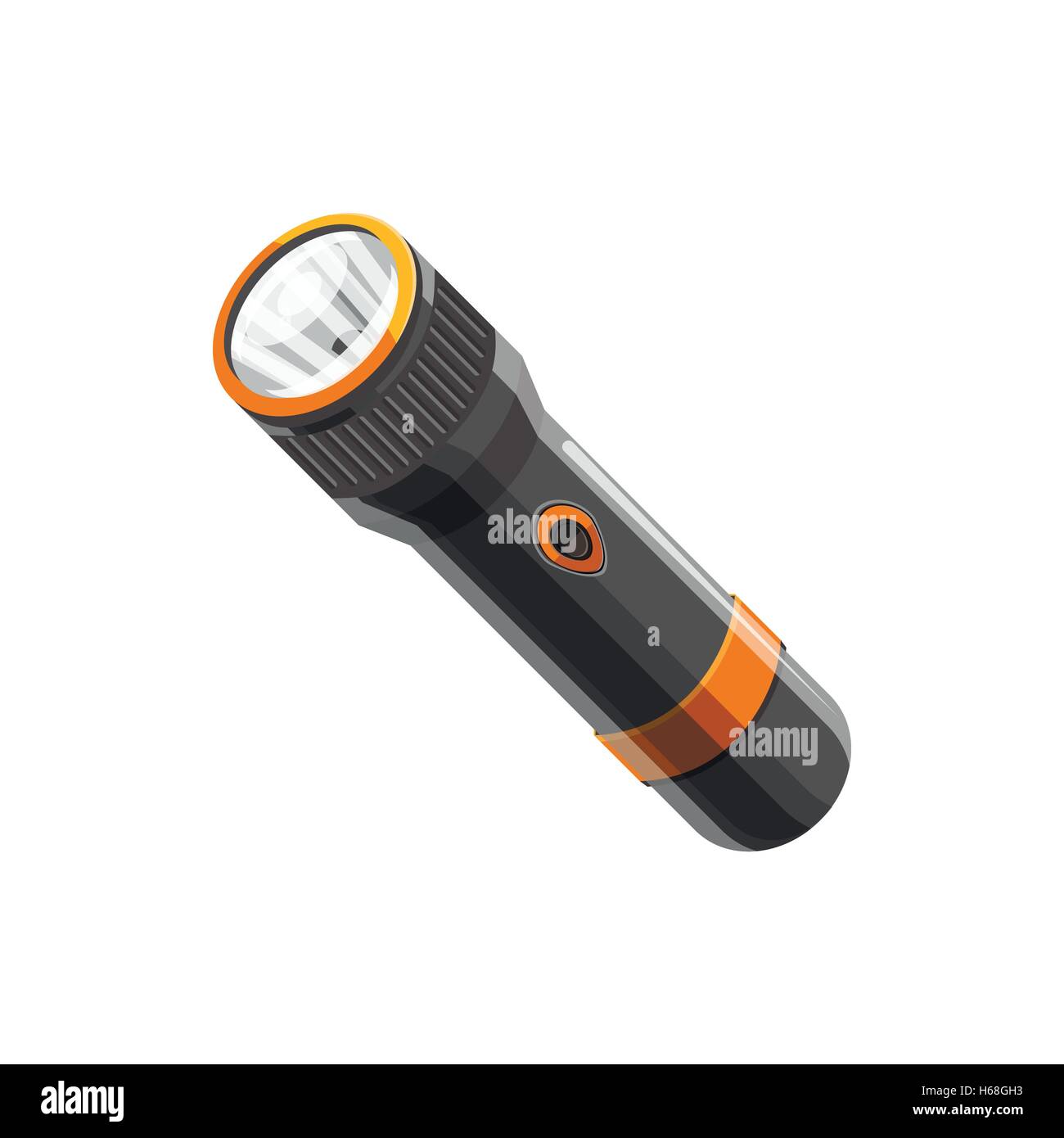 Flashlight icon in cartoon style Stock Vector Image & Art - Alamy