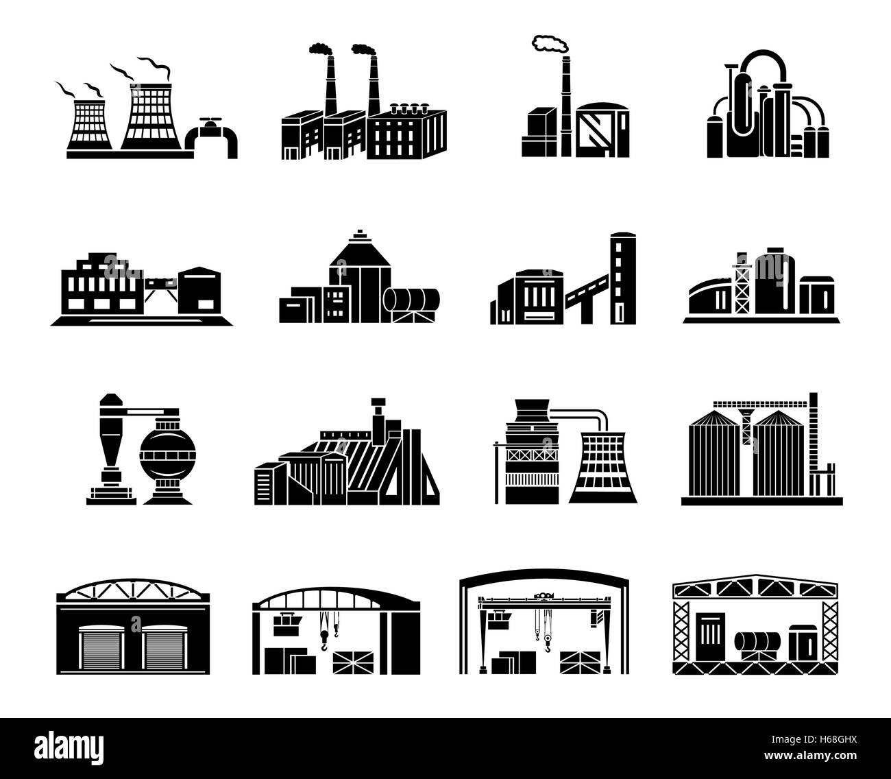 Factory gantry Stock Vector Images - Alamy