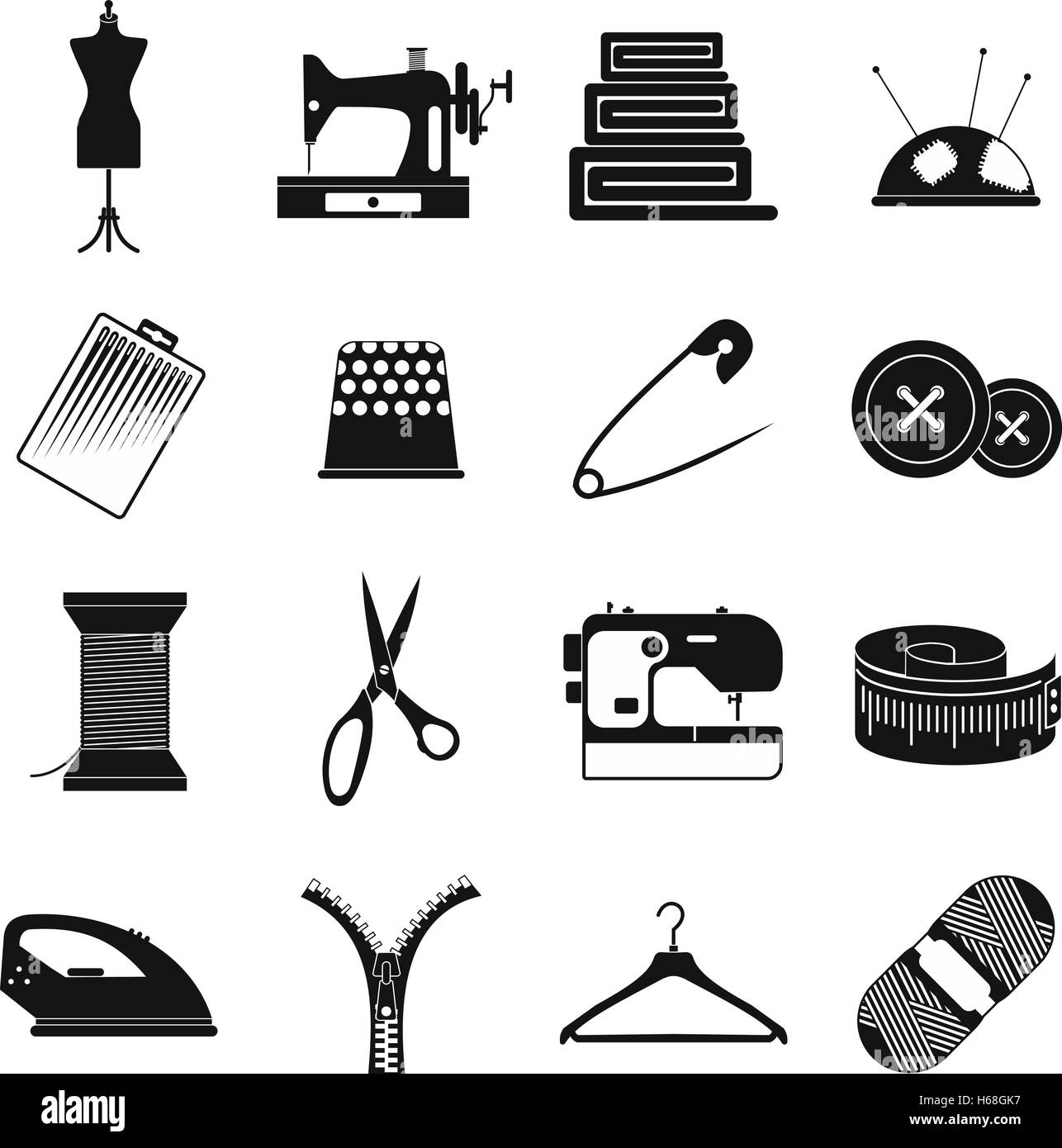 Sewing simple icon Stock Vector Image & Art - Alamy