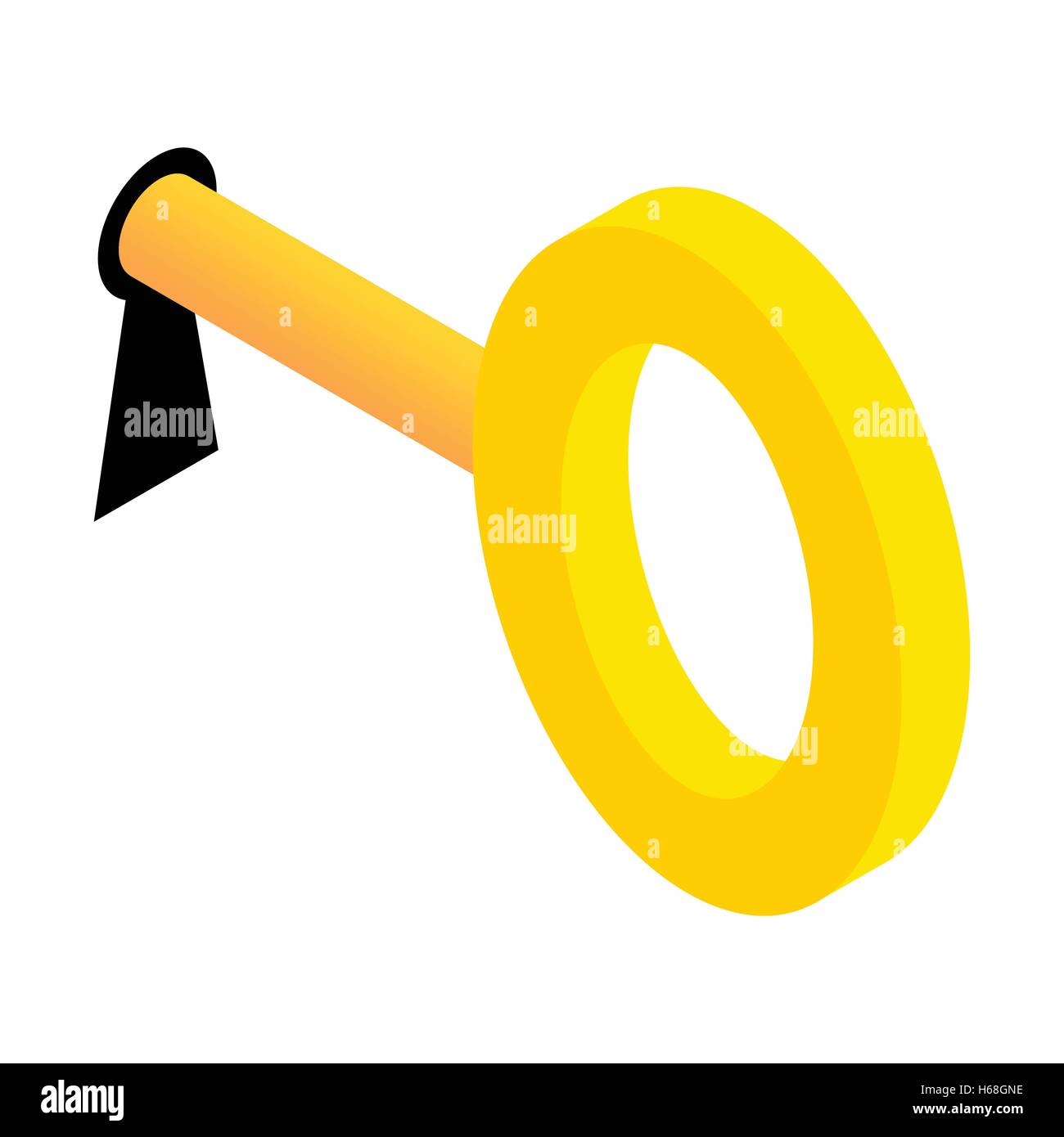 Isometric closed lock Cut Out Stock Images & Pictures - Alamy