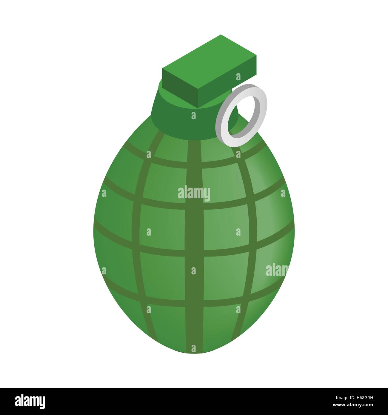 Hand grenade isometric 3d icon Stock Vector Image & Art - Alamy